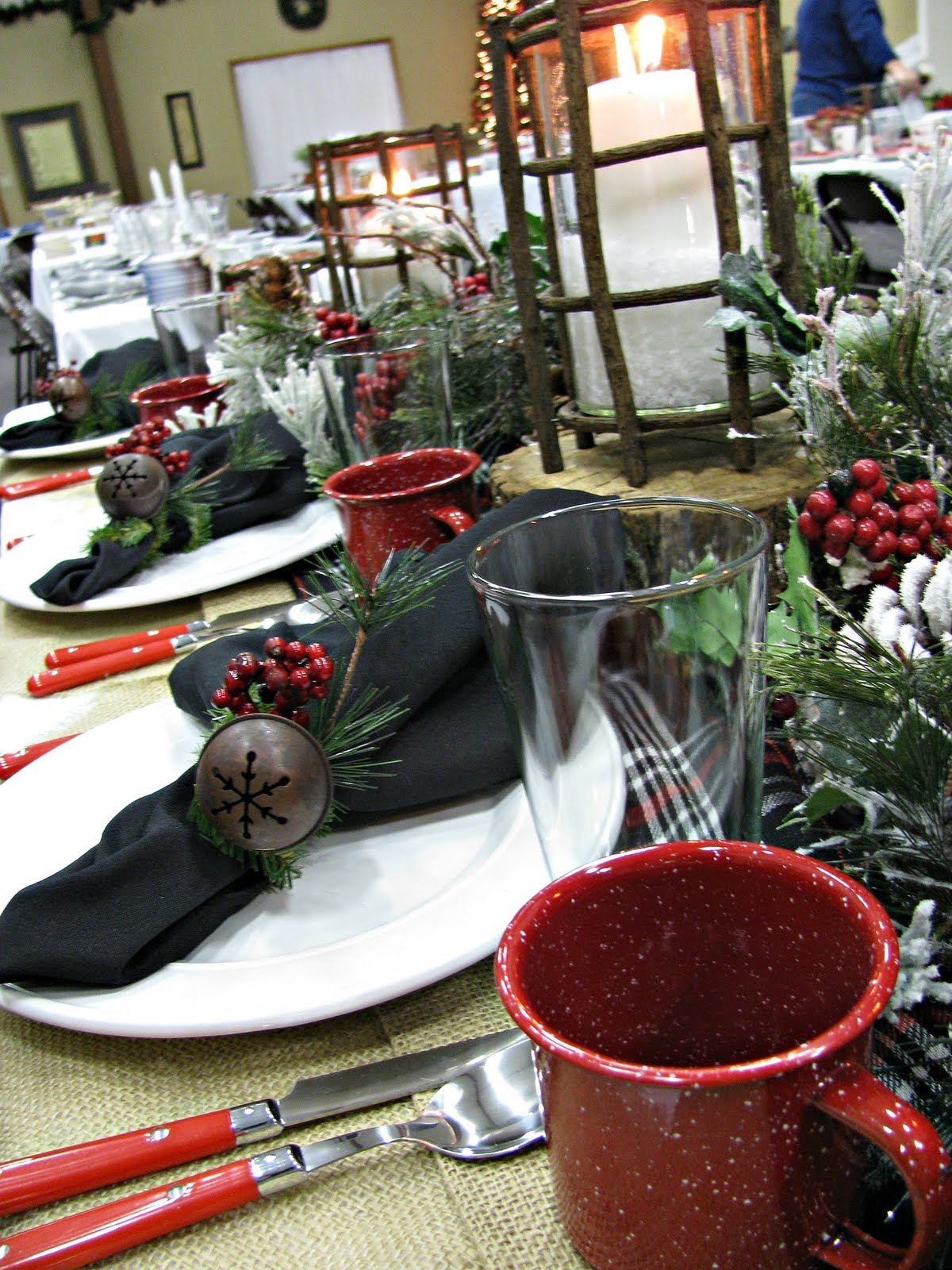 Our Creative Life: Rustic Winter Wonderland Tablescape