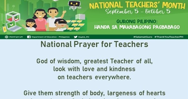 National Prayer for Teachers - Deped Tambayan