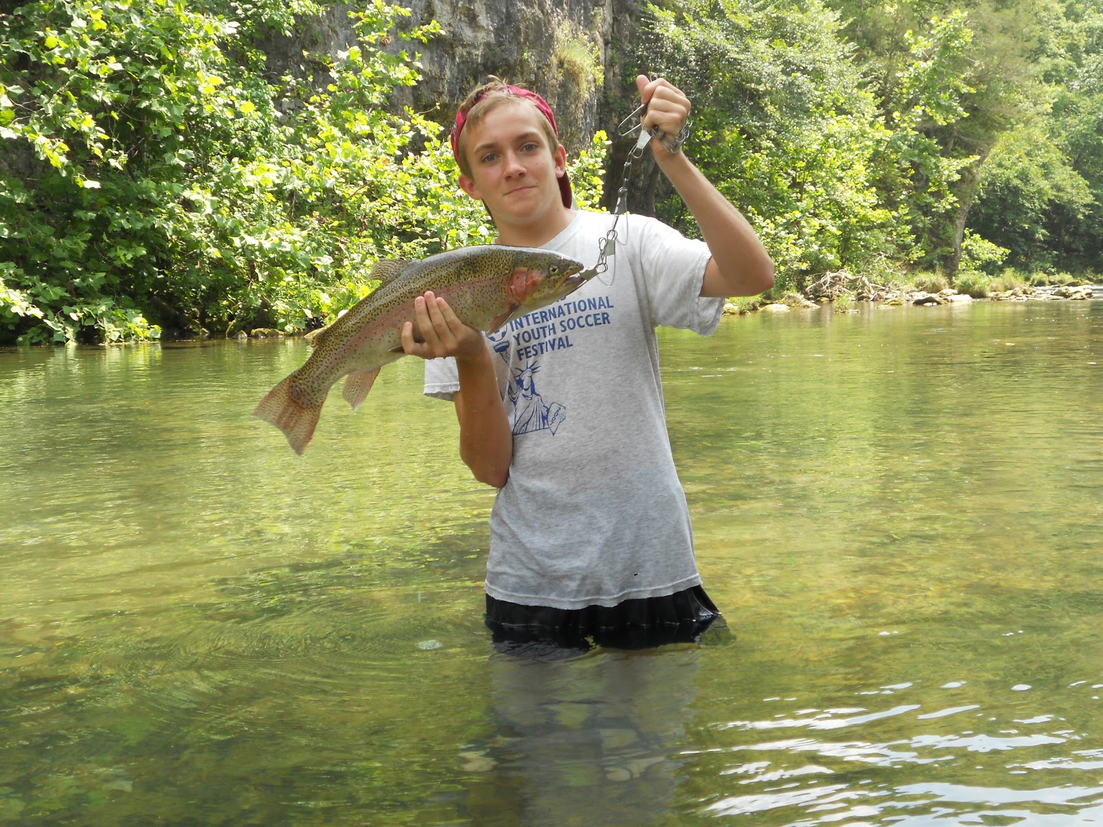 Don Mueller Sr Rockbridge Trout Fishing Trip: Andrew's 5 pounder