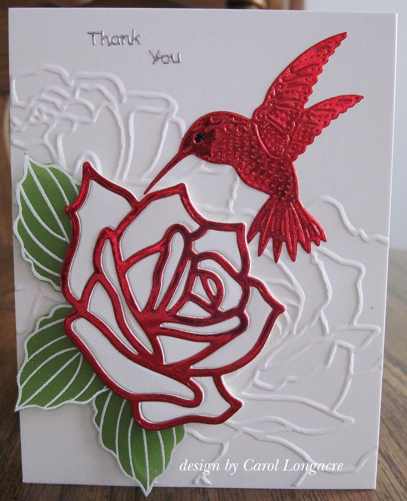 Our Little Inspirations: Red Rose and Hummingbird