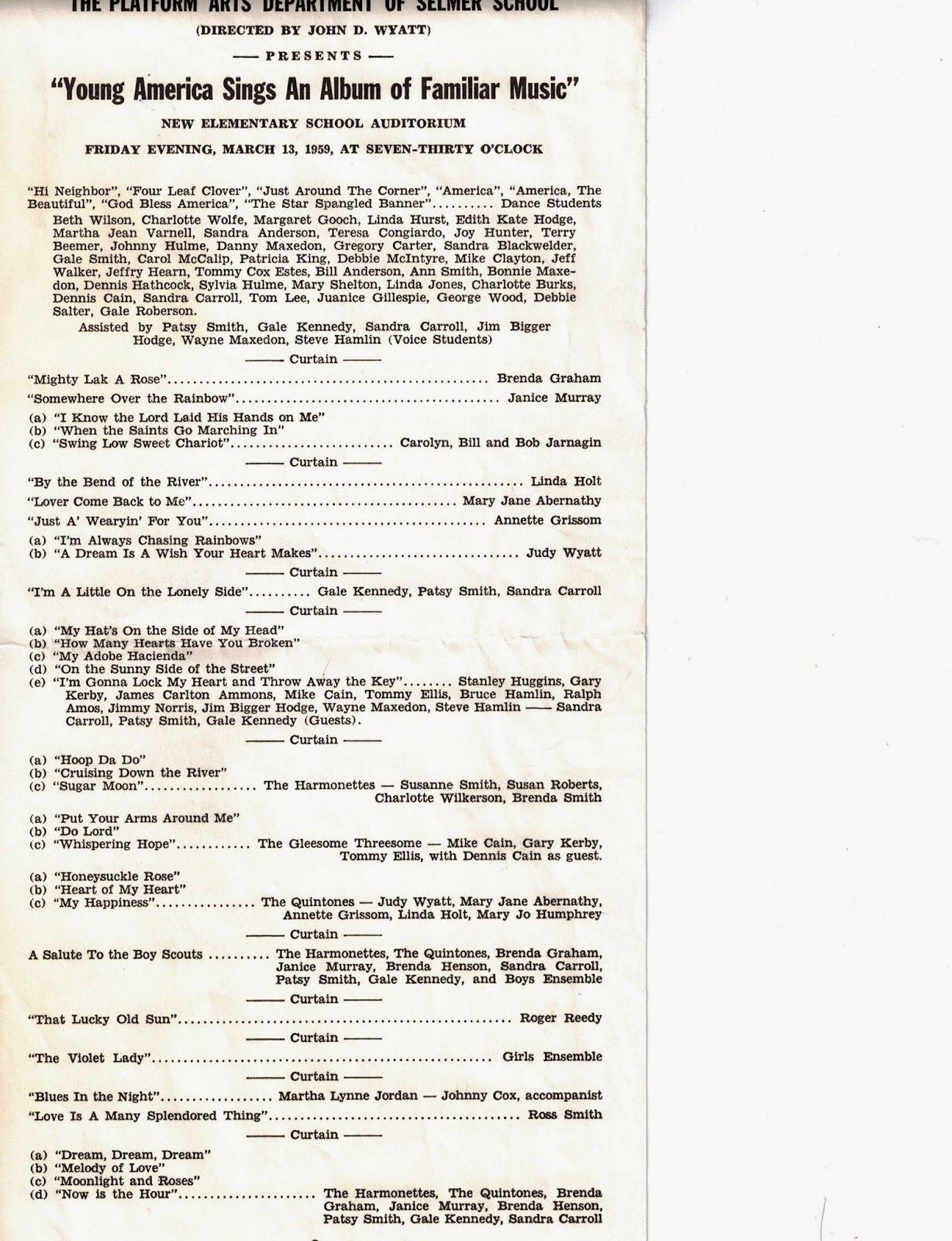 Selmer Highschool Class of 1965: Photos