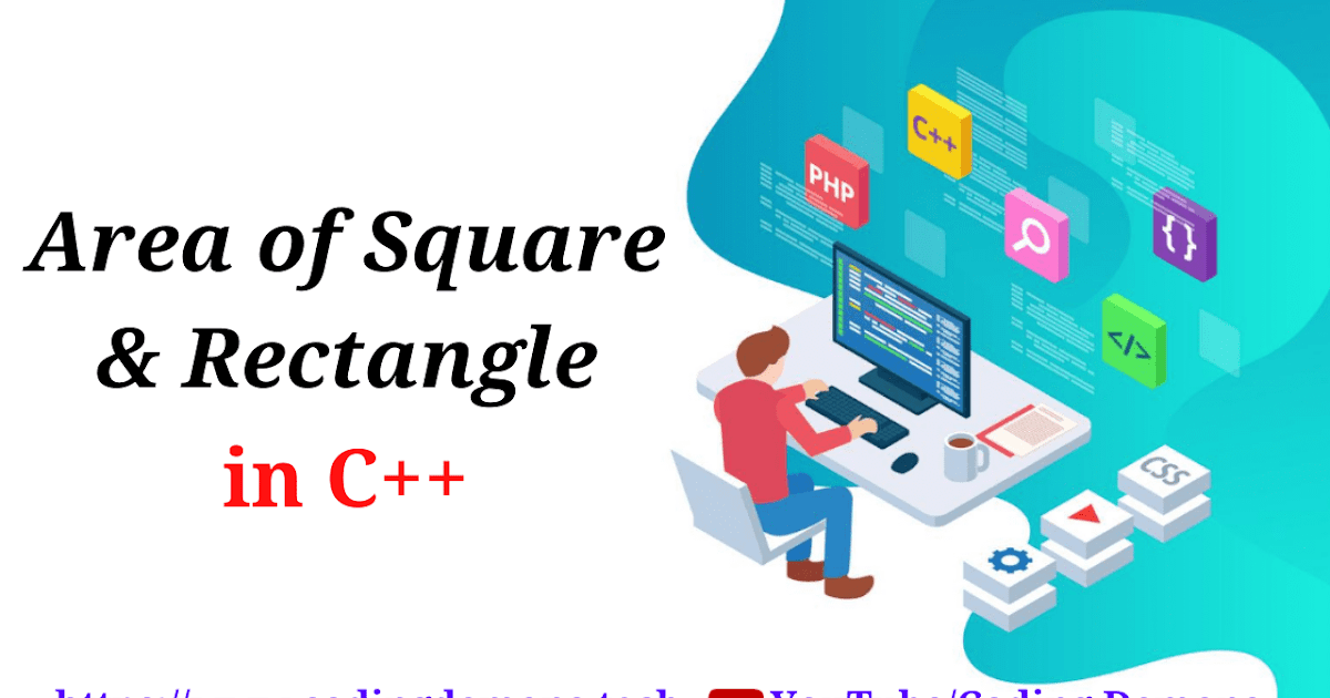 Area of square in c++ using function. Area of Rectangle in C++ using ...