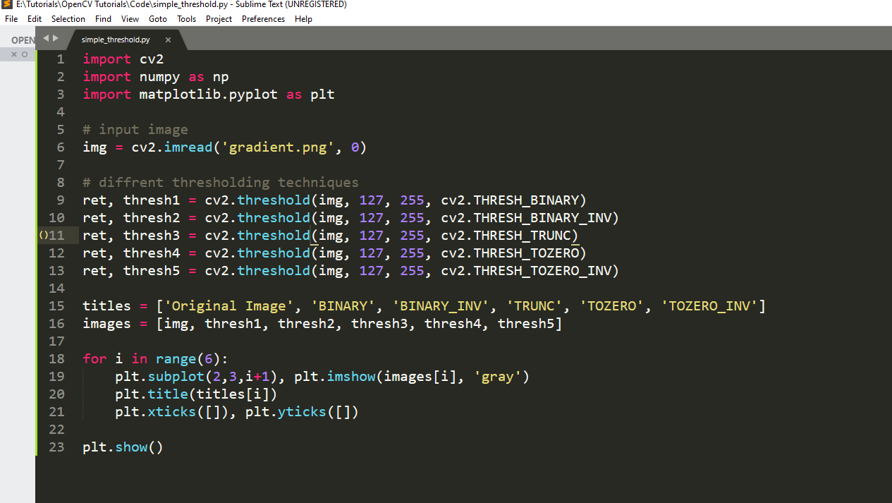 Artificial Intelligence World: Image Thresholding