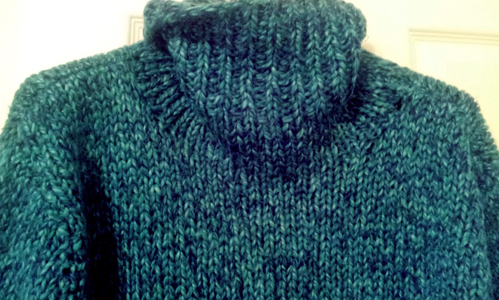 Irina: Winter knitting. Sweater.