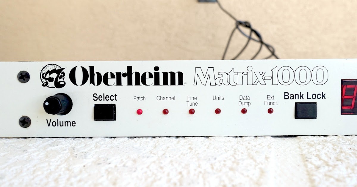 MATRIXSYNTH: White Oberheim Matrix 1000