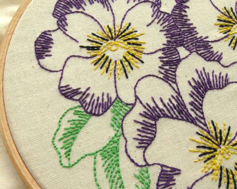 Bugs and Fishes by Lupin: Vintage Flower Embroideries: Finished!