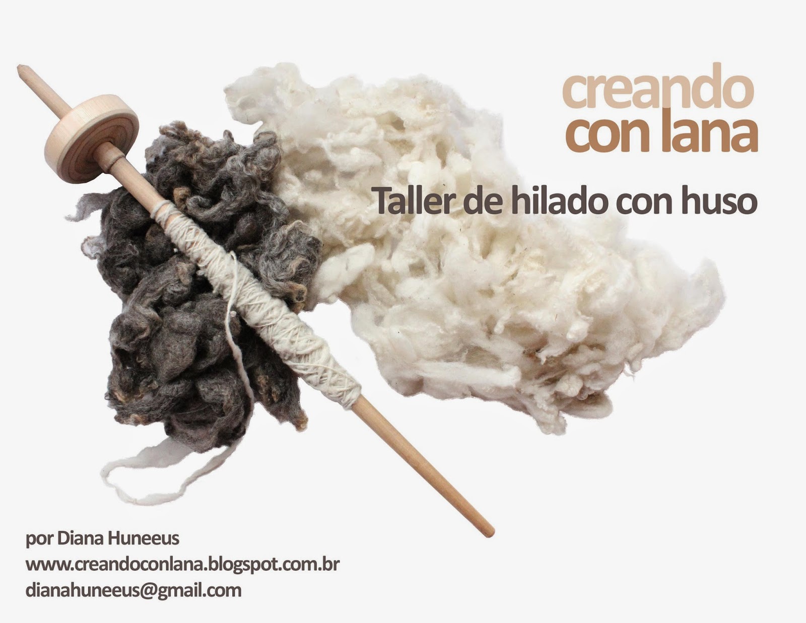 creando con lana : Taller de hilado con huso