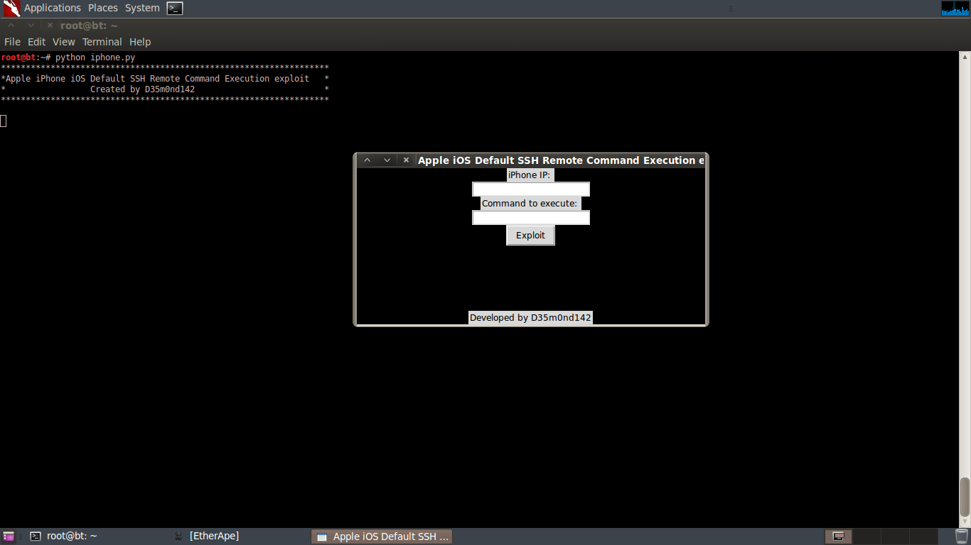 Exploit Ios Remote Command Execution Via Ssh Mundo Tecnológico