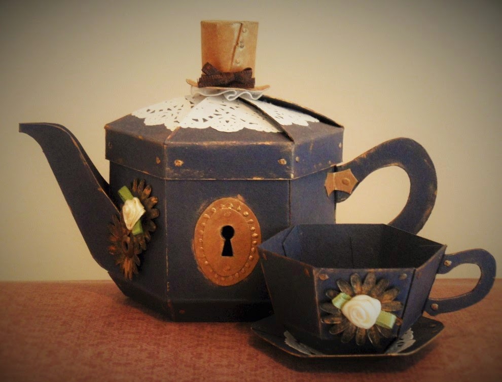 Esselle Crafts: Steampunk Tea Set