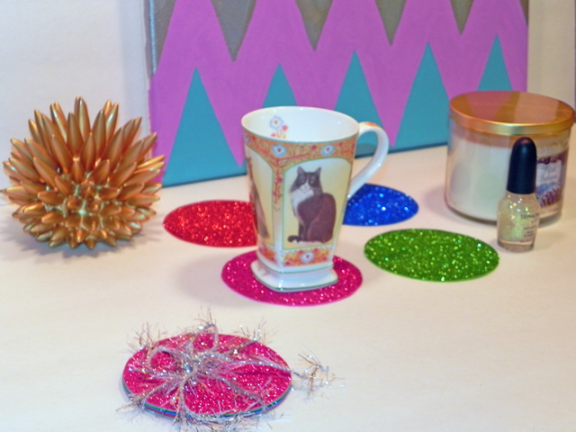 Smart n Snazzy: DIY ~ Glitter Coasters