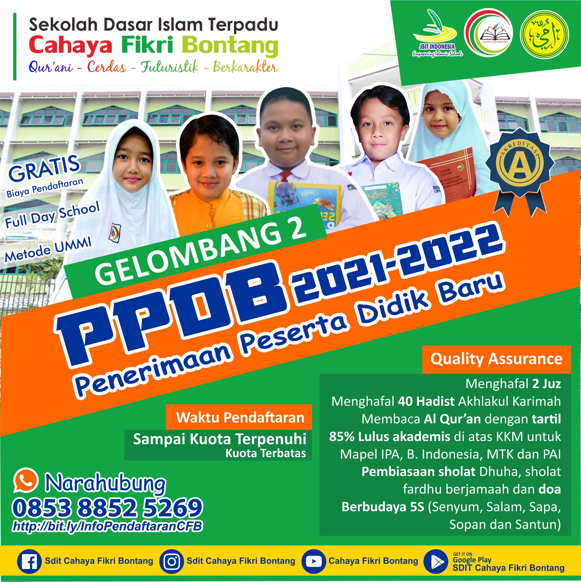 Pendaftaran Siswa Baru SDIT Cahaya Fikri Bontang Tahun Ajaran 2021-2022 Gelombang 2 - SDIT ...
