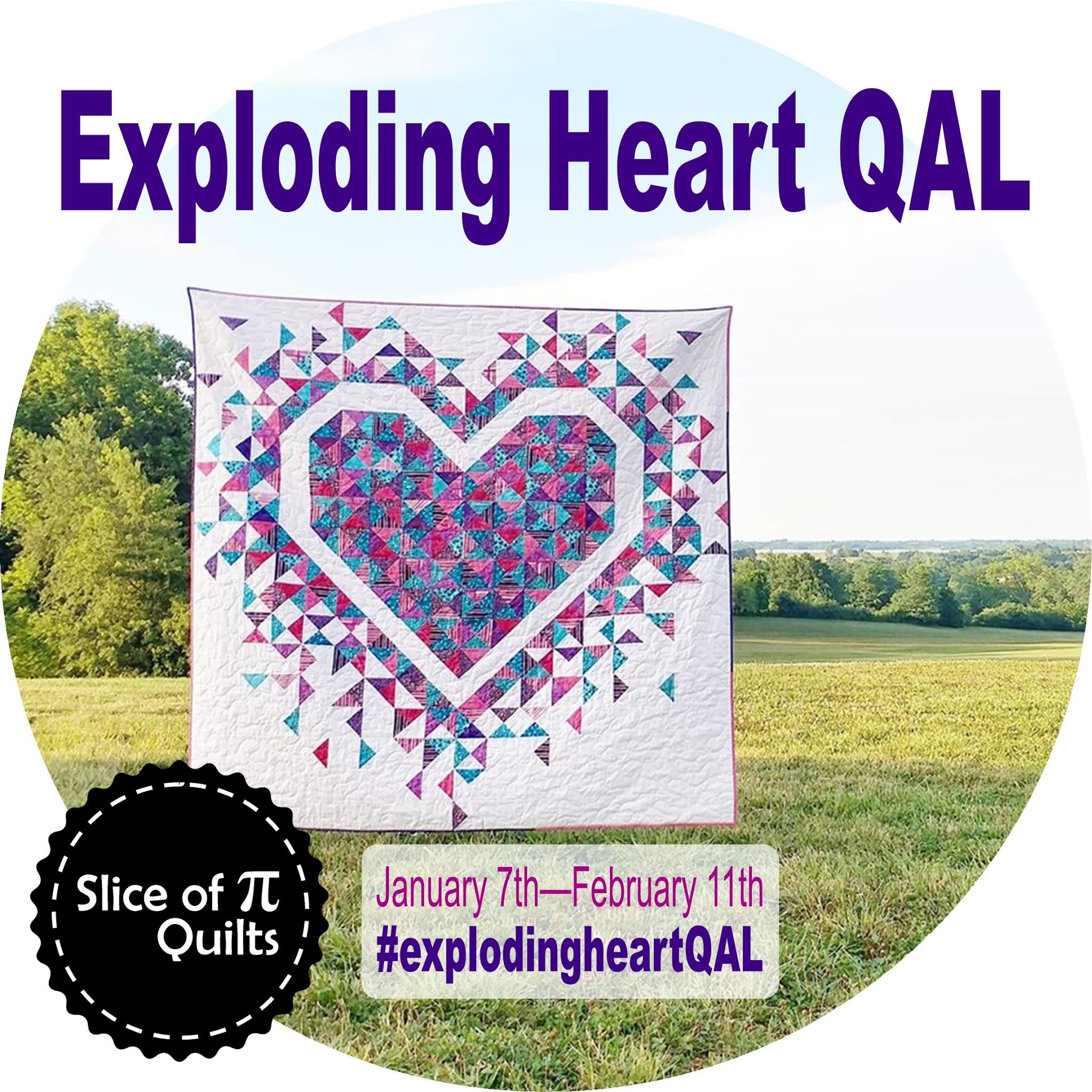 Slice of Pi Quilts: Exploding Heart Quilt Along - Week 4