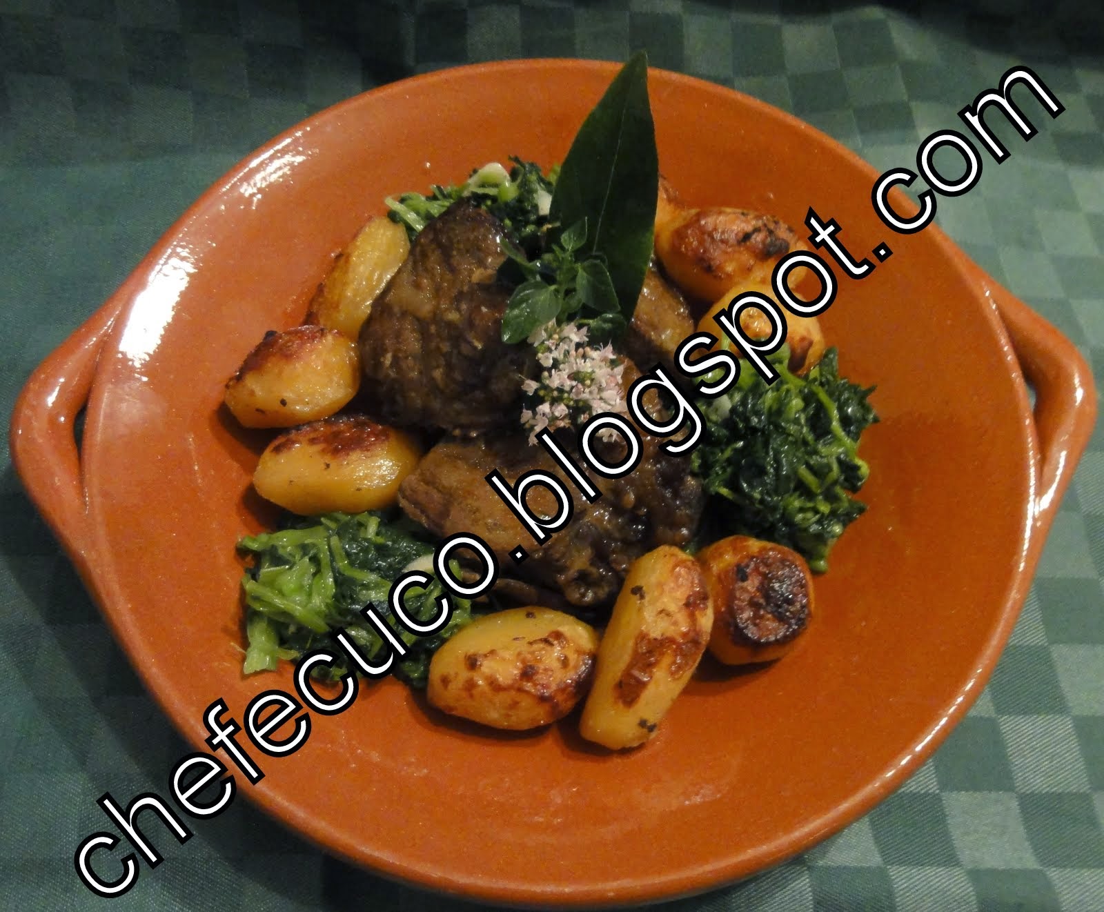 O mundo da culinária: Vitela assada à nossa moda