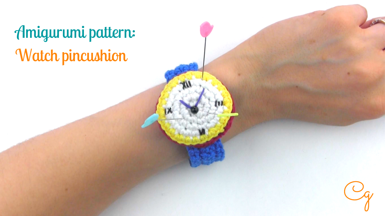 Amigurumi pattern: crochet pincushion in the shape of a watch ...