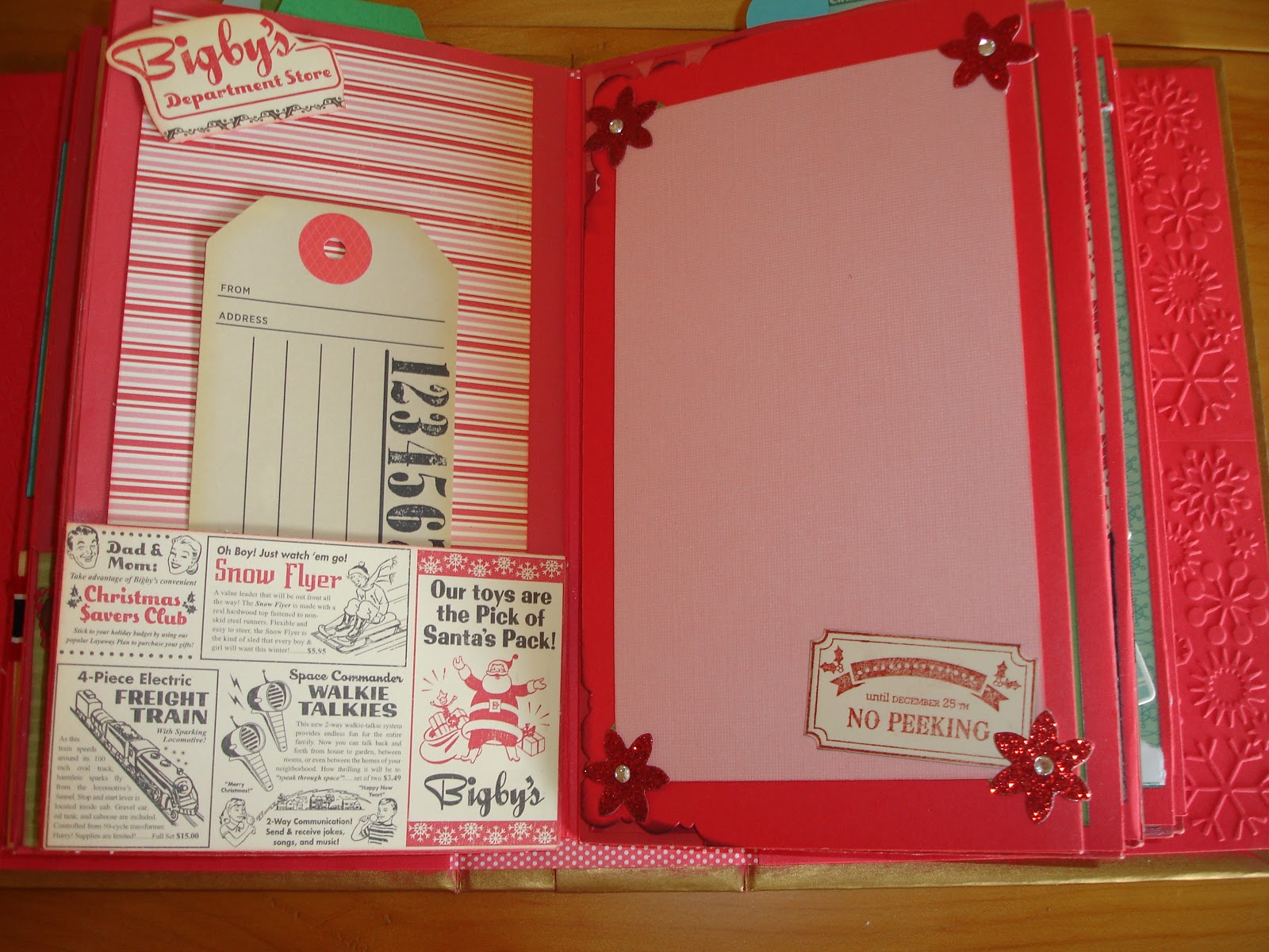 Muddy Footprints: October Afternoon Holiday Style paper bag mini album