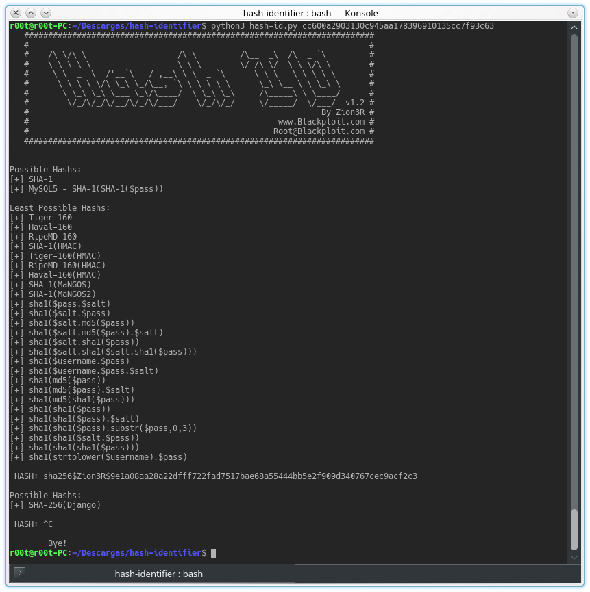 Hash Identifier Software To Identify The Different Types Of Hashes Used To Encrypt Data And