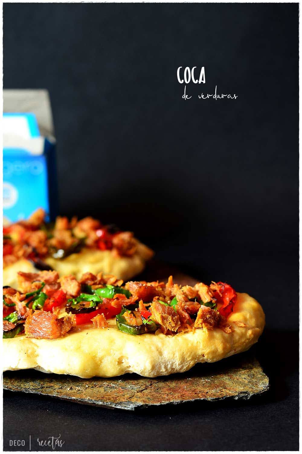 Coca de verduras al horno con atún | Coca comida valenciana | DECORECETAS