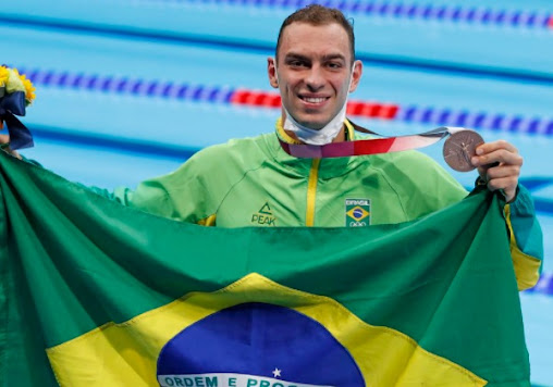 Brasileiro Fernando Scheffer fatura bronze na natação em Tóquio - Buera ...