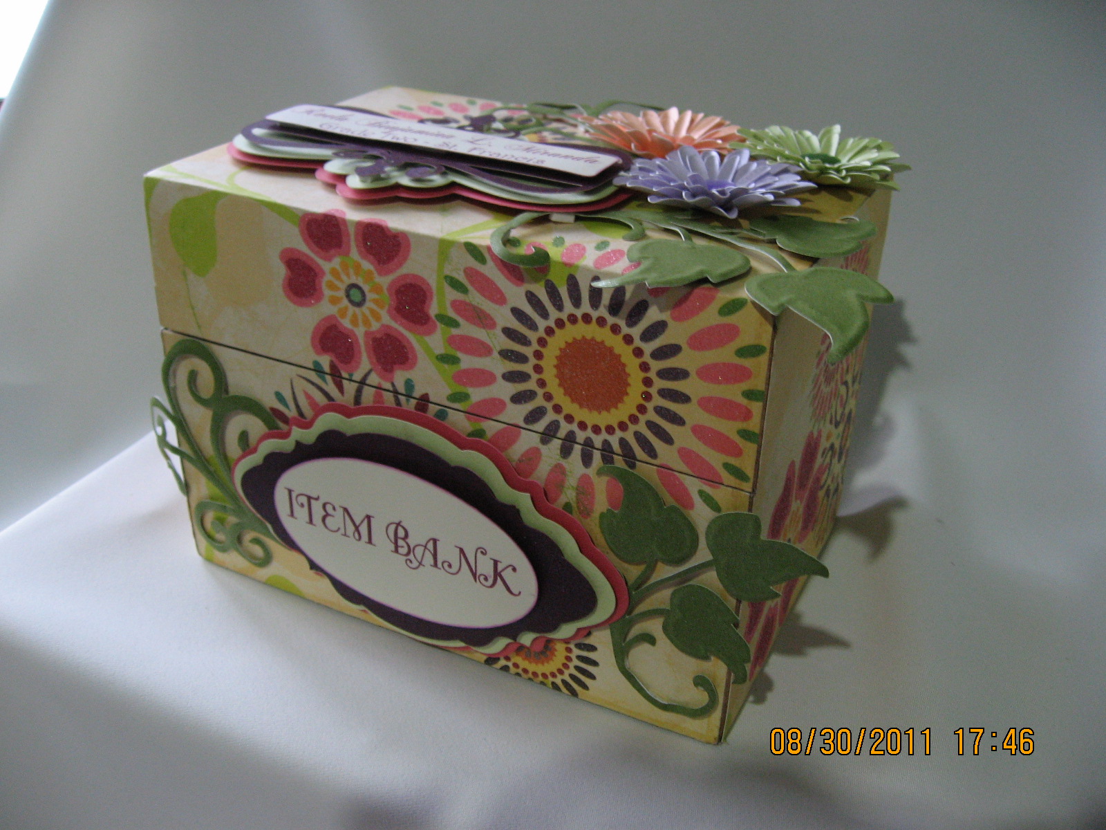 Ligaya's Creativity Zone: Cover For An Index Card Box
