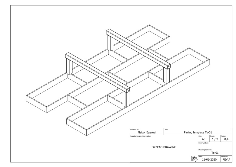 Fe@DIY: Paving template Ts-01