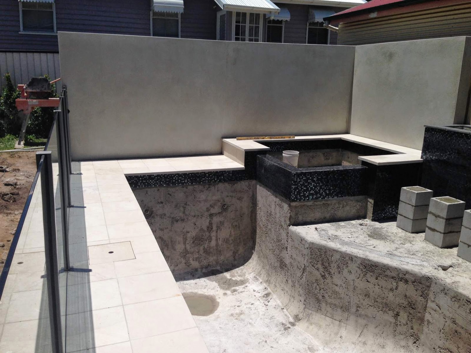Laticrete Conversations Mosaic Tile Pool Jobsite