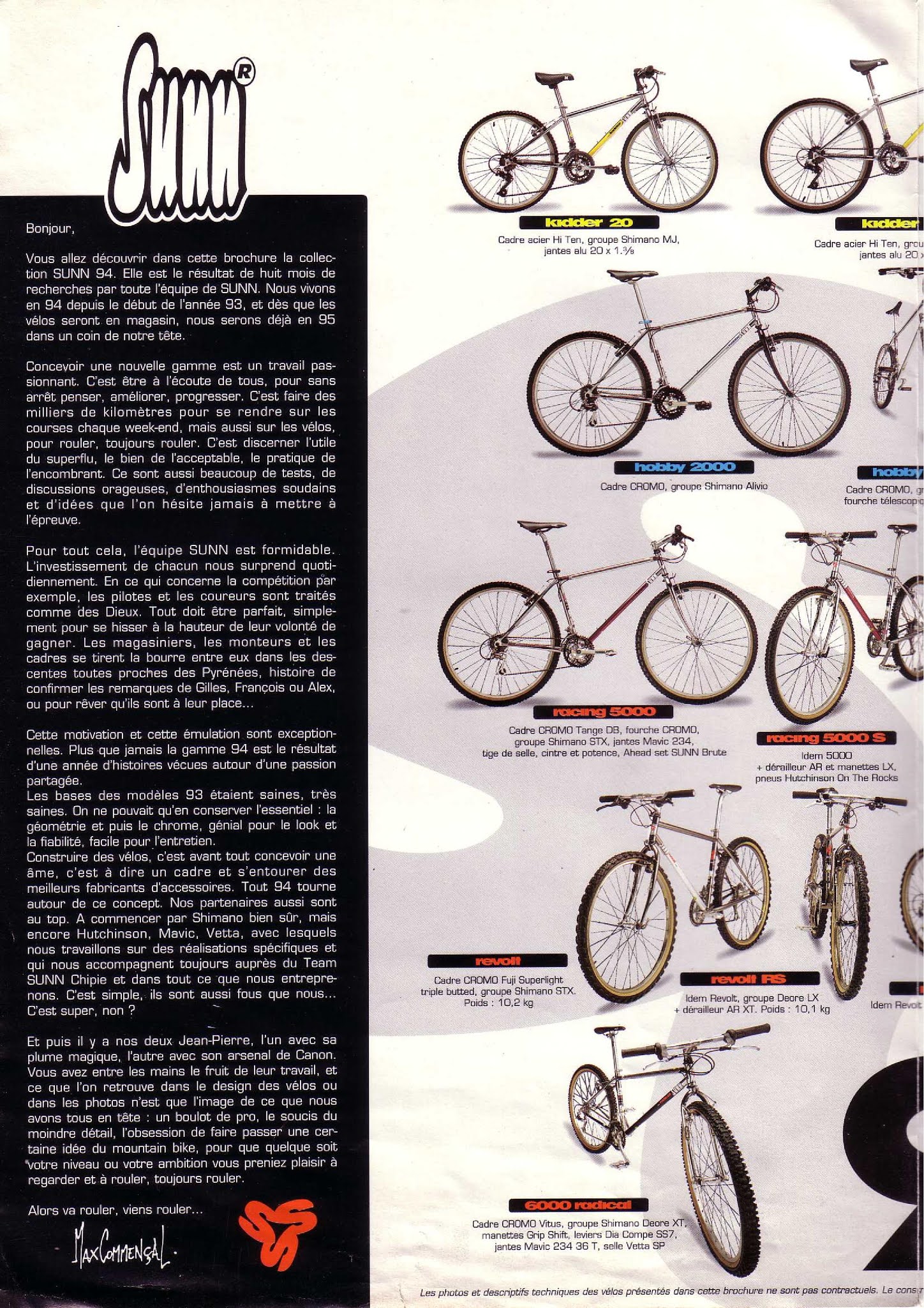 CATALOGUES SUNN: SUNN 1994