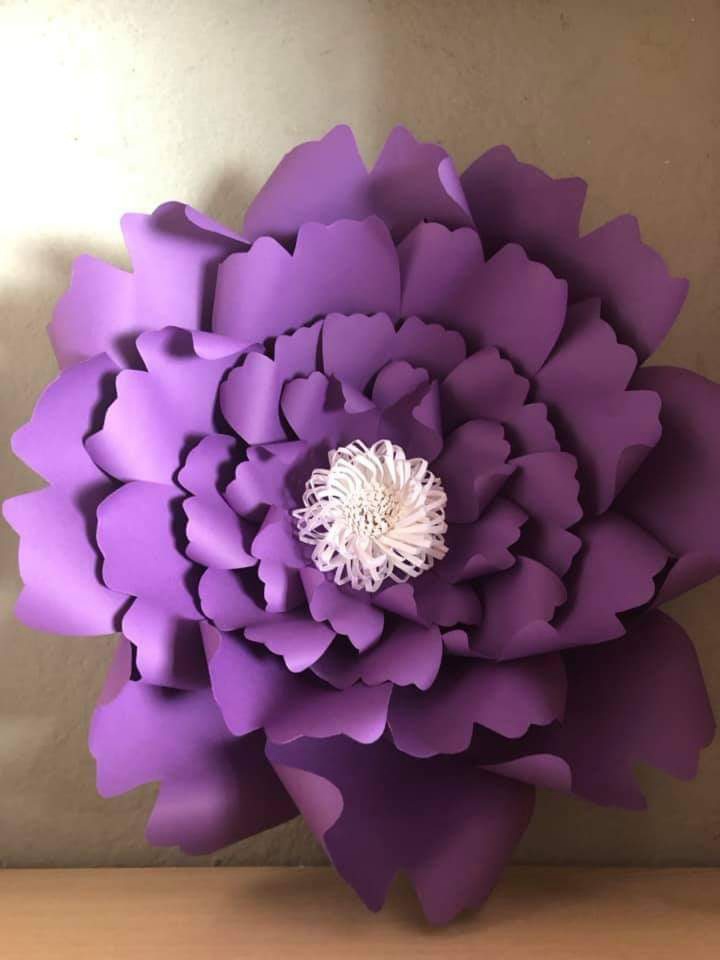 Flores de papel cartolina