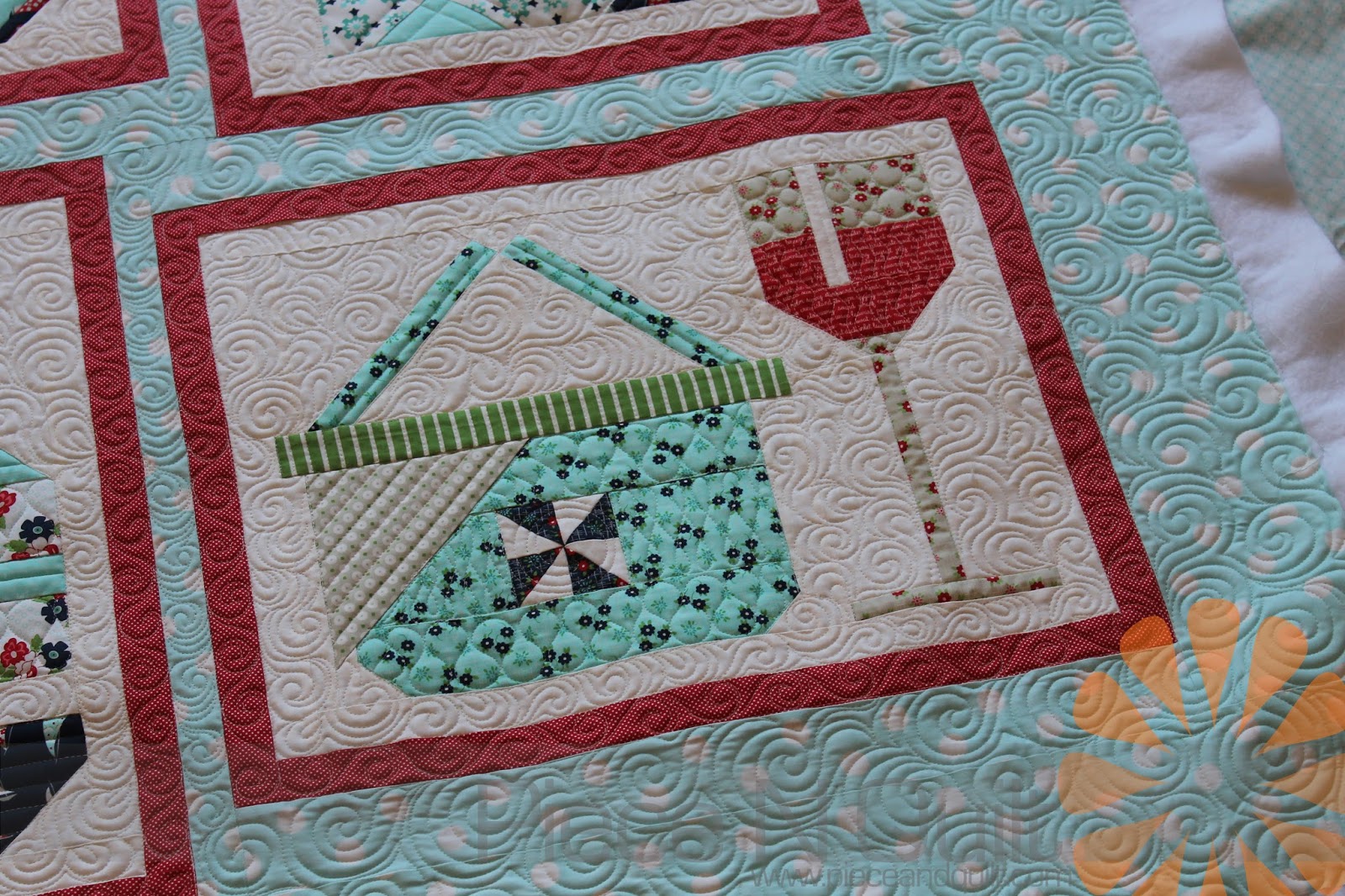 Piece N Quilt: Snapshots Quilt - Custom Machine Quilting by Natalia Bonner