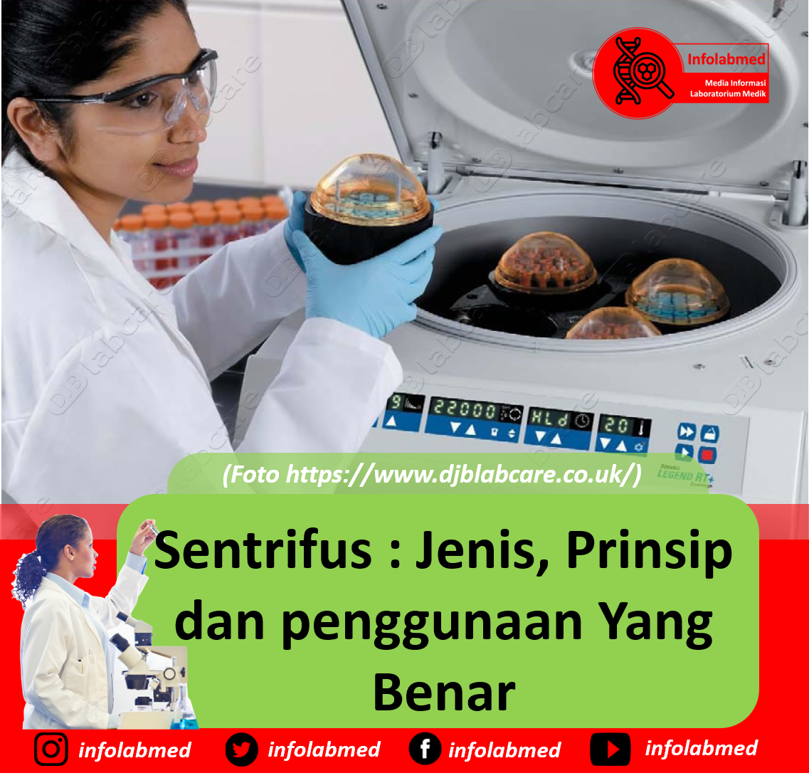Sentrifus : Jenis, Prinsip dan penggunaan Yang Benar