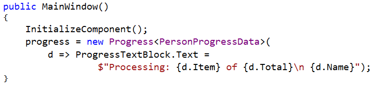 Jeremy Bytes: Custom Progress Reporting with Task