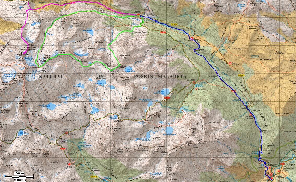 Entre Asfalto y Montaña: SUBIDA AL PICO DE POSETS PIRINEO ARAGONES