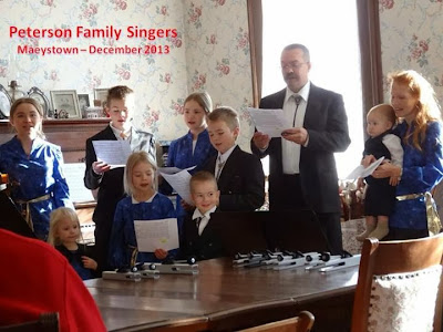 Peterson Family Singers: December 2013