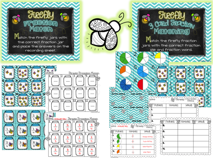 A Traveled Teacher: Firefly Fractions!