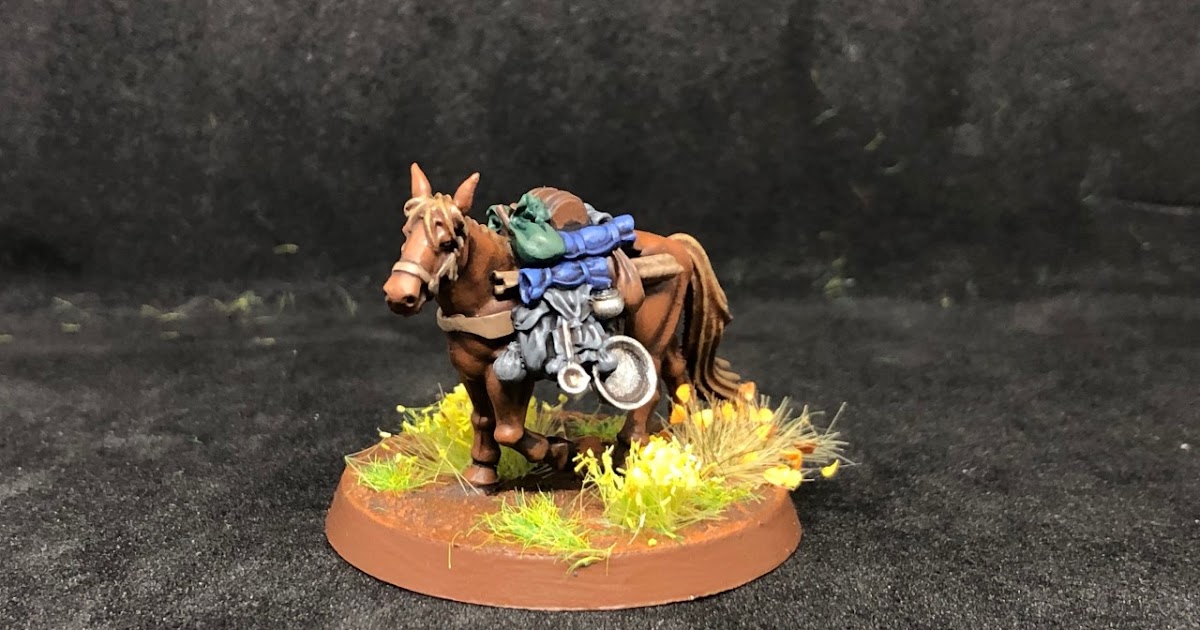 The Fellowship of the Miniatures: Last models of 2020: Bill the pony ...