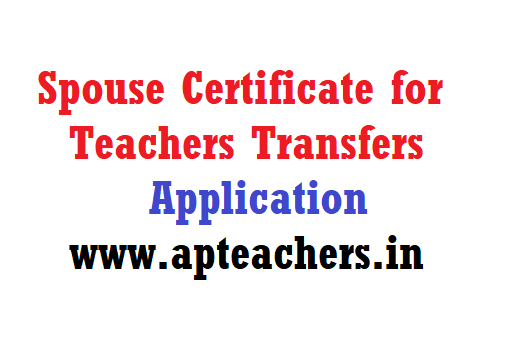 Spouse Certificate for Teachers Transfers Application - Spouse ...