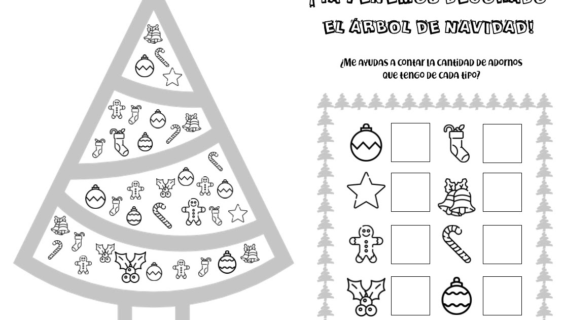 La clase de Lore: ÁRBOLES DE NAVIDAD