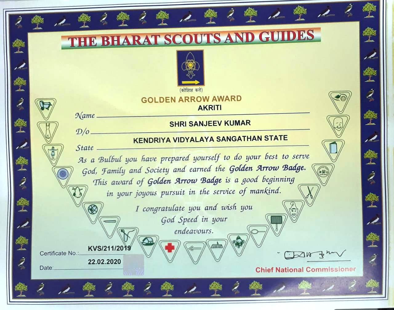 KVS State Bharat Scouts Guides Kendriya Vidyalaya Subathu (Gurugram ...