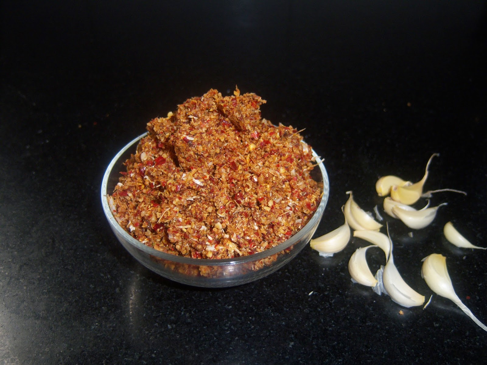 Chilli Garlic/Vellulli Karam - another version - E.A.T easyvegrecipes