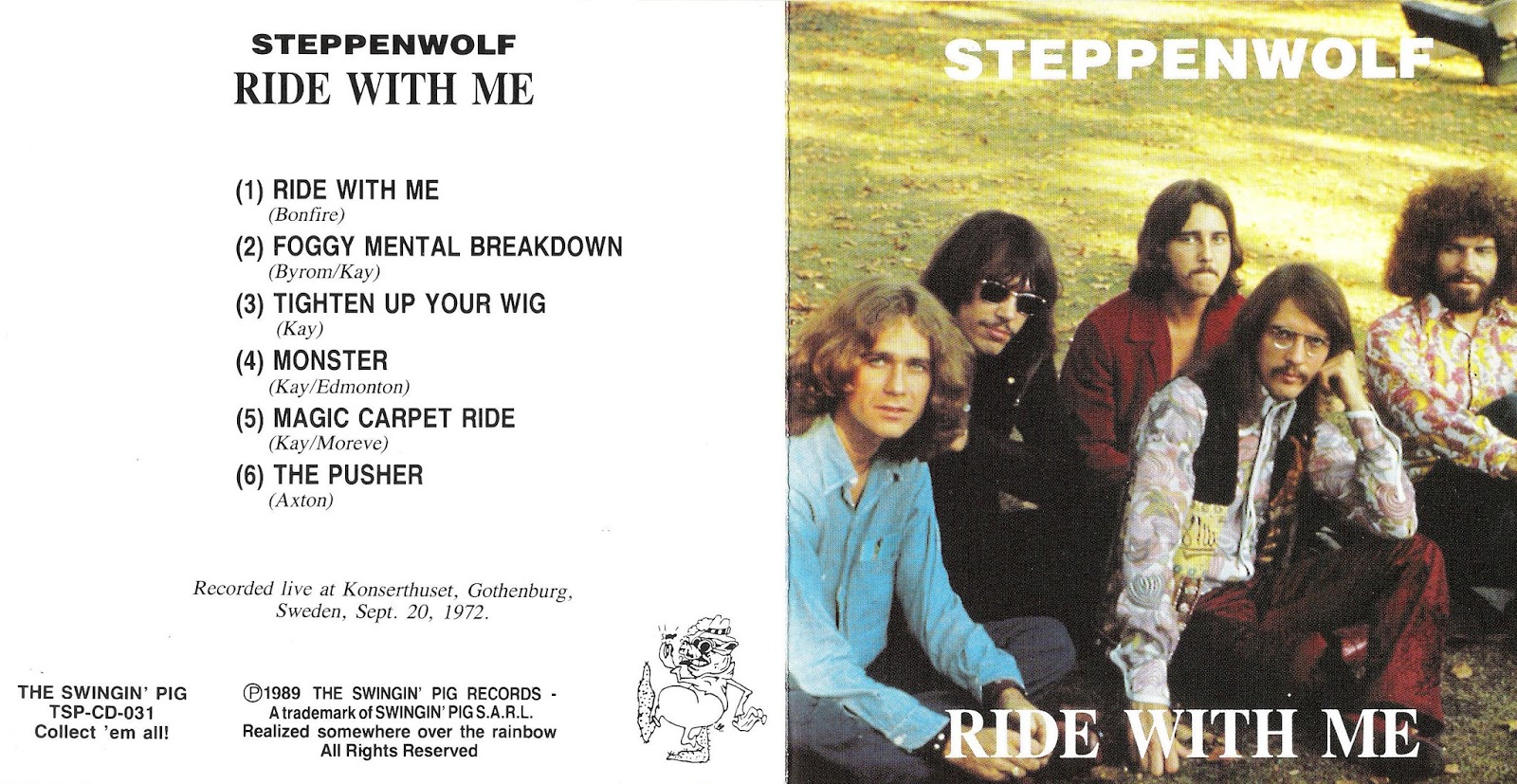 Where The Buffalo Roam: Steppenwolf - Ride With Me (1972) Sweden, Radio ...
