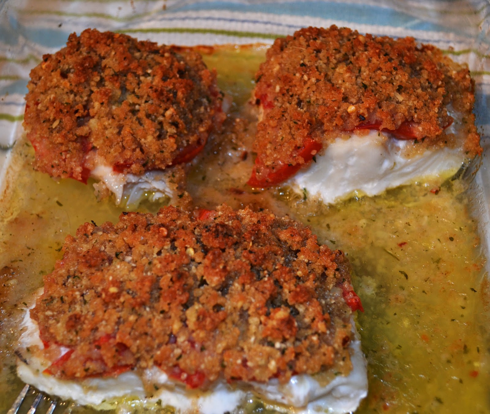 Let's Make Stone Soup: OMG.....Baked haddock taken up a notch an then some!