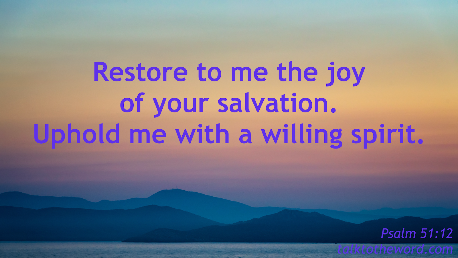 Psalm 51 12 13