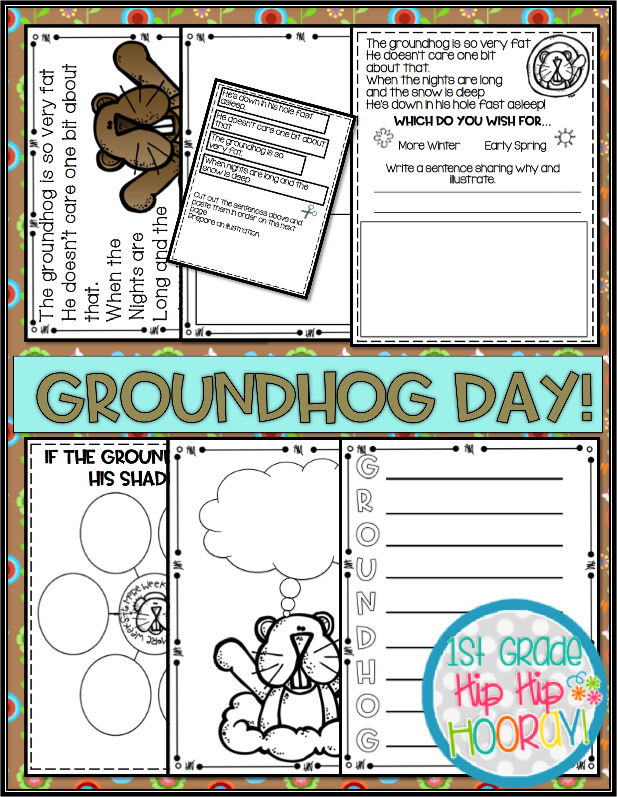 1st Grade Hip Hip Hooray!: Groundhog Day is on the Way