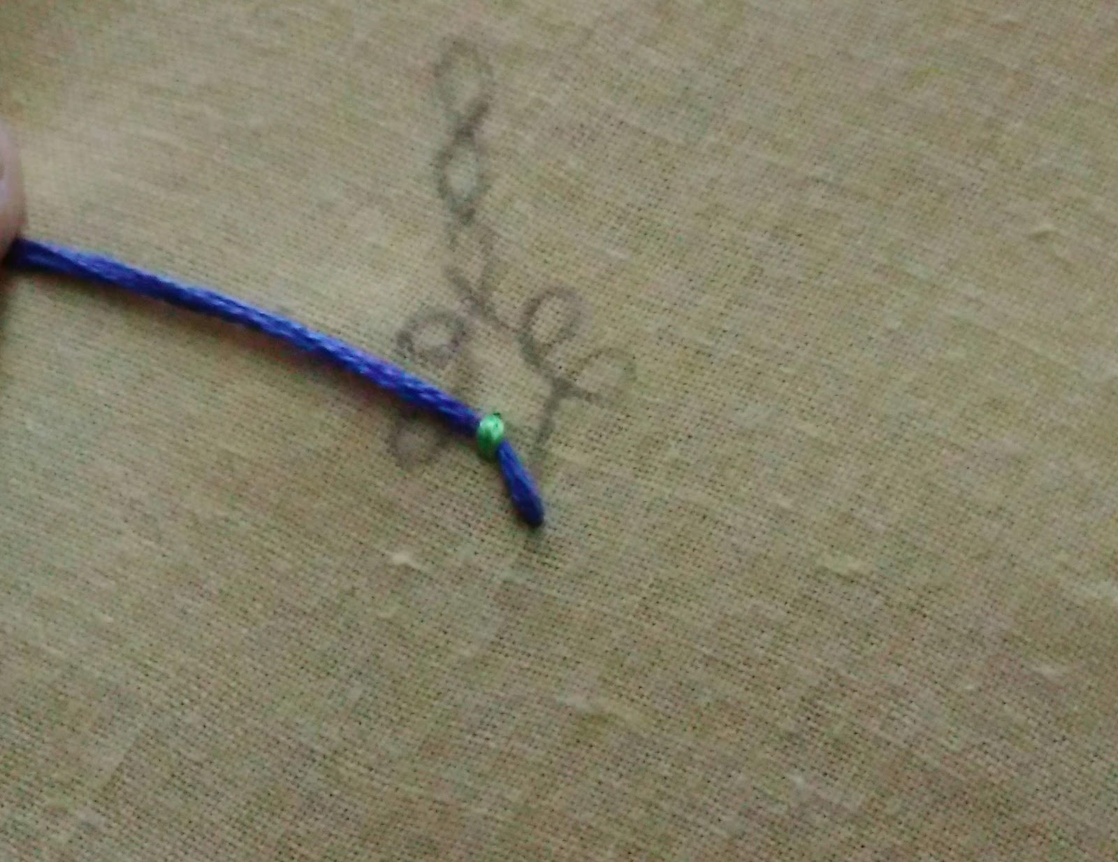 Samsrisht Embroidery: Couching / Couch Stitch