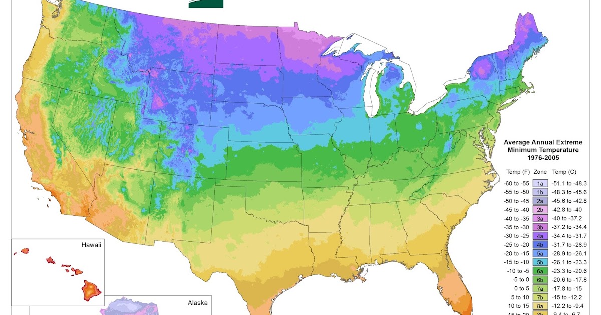 Average Annual Extreme Minimum Temperature (1976 - 2005)