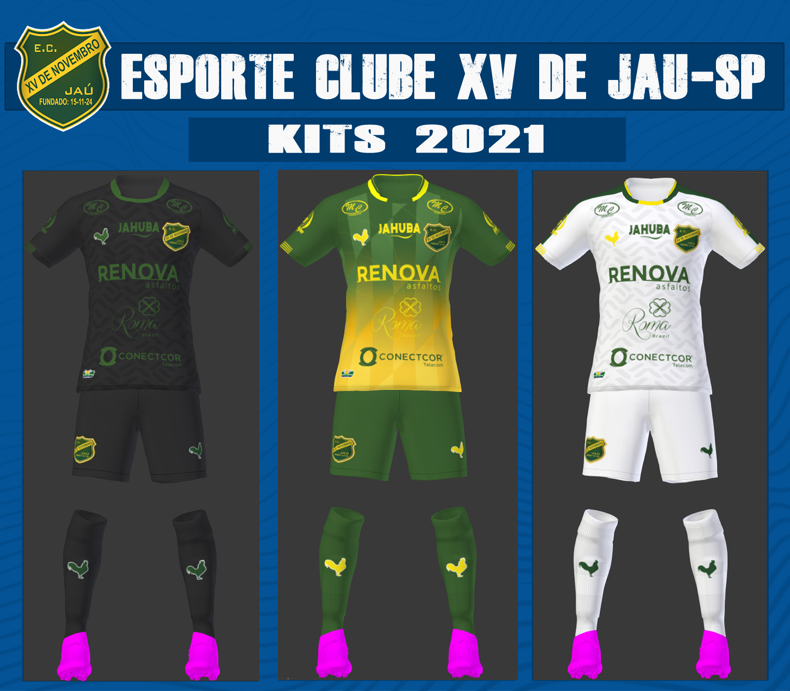 XV DE JAÚ-SP KITS 2020-2021