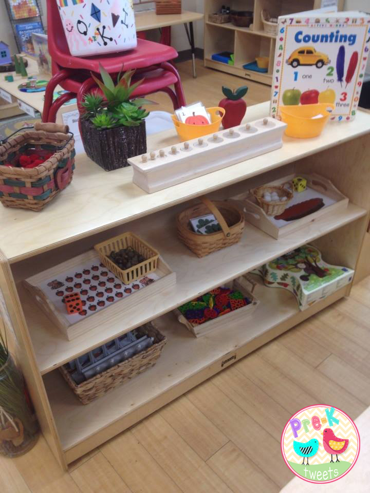 Pre-K Tweets: Learning Centers Blog Hop Series: Math & Manipulatives Center