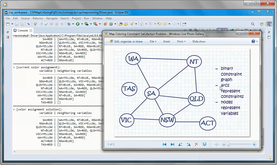 Prototype Project: CSP (Constraint Satisfaction Problem) Map Coloring w ...
