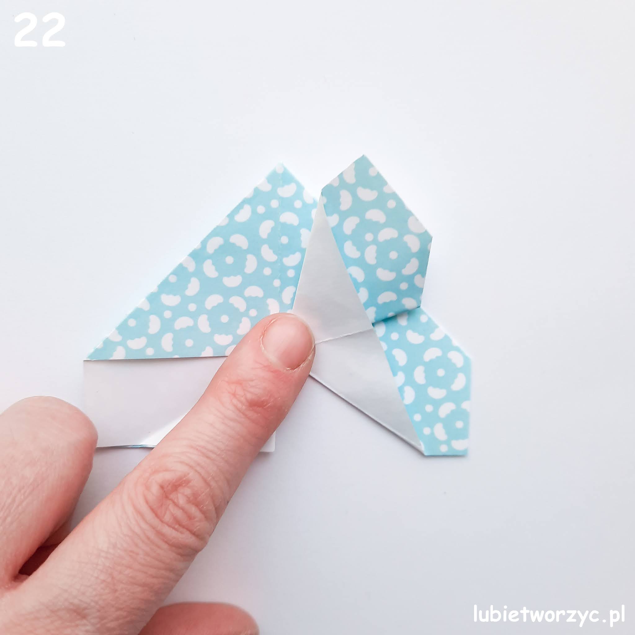 Motyl origami - zakładka do książki