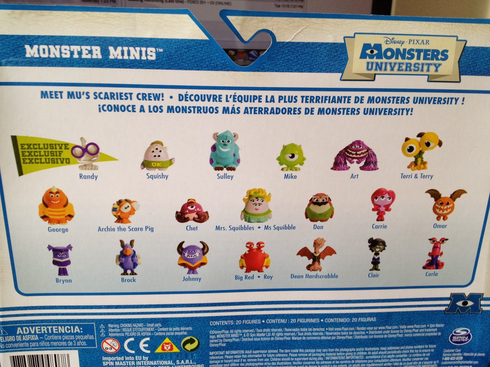 Dan the Pixar Fan: Monsters University: Walmart Exclusive "Monster Minis"