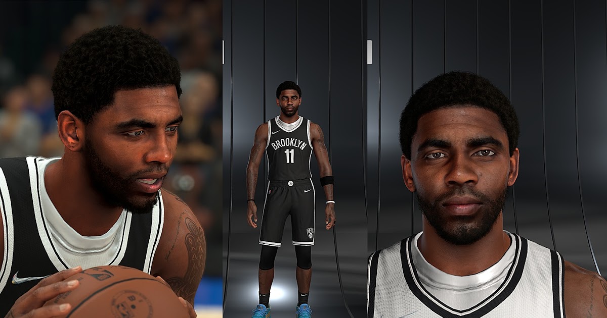 NBA 2K22 Kyrie Irving Cyberface (Current Look) Update by ZX96 ...